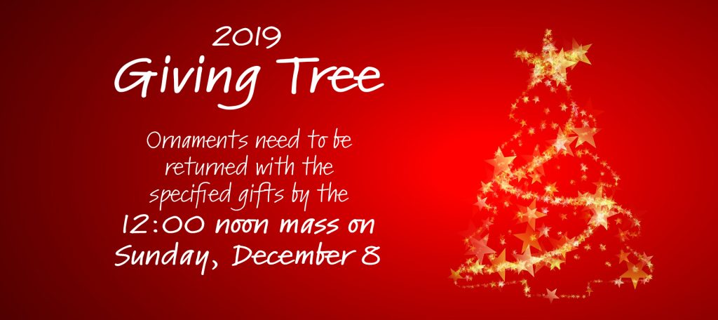 Parish Giving Tree – St. Ignatius of Loyola Church